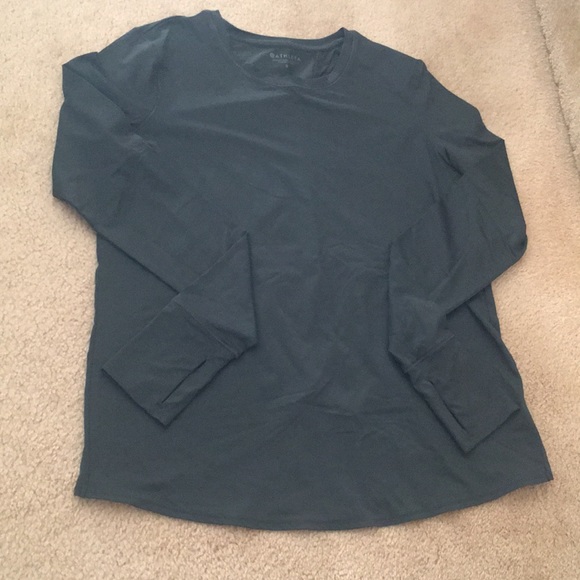 Athleta | Tops | Athleta Split Back Long Sleeve Top | Poshmark